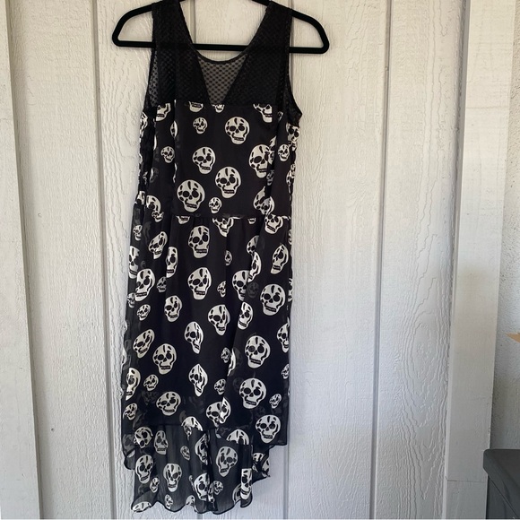 Royal Bones | Dresses | Royal Bones Black And White Skull Pattern Dress ...